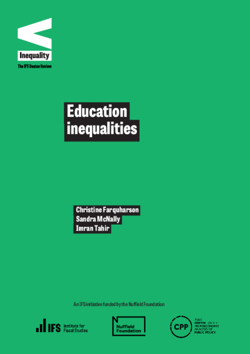 Education inequalities | Institute for Fiscal Studies