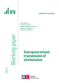 Intergenerational transmission of victimization | Institute for Fiscal ...