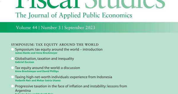 Fiscal Studies, Volume 44, Issue 3 | Institute for Fiscal Studies