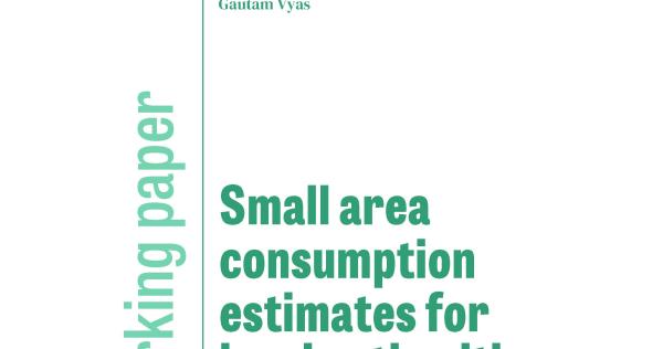 Small area consumption estimates for local authorities in Great Britain ...