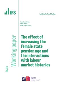 The planned increase in the state pension age from 67 to 68 | Institute for Fiscal Studies